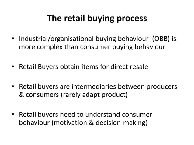 Introduction to retail purchasing | PPTX | Business | Business and Finance