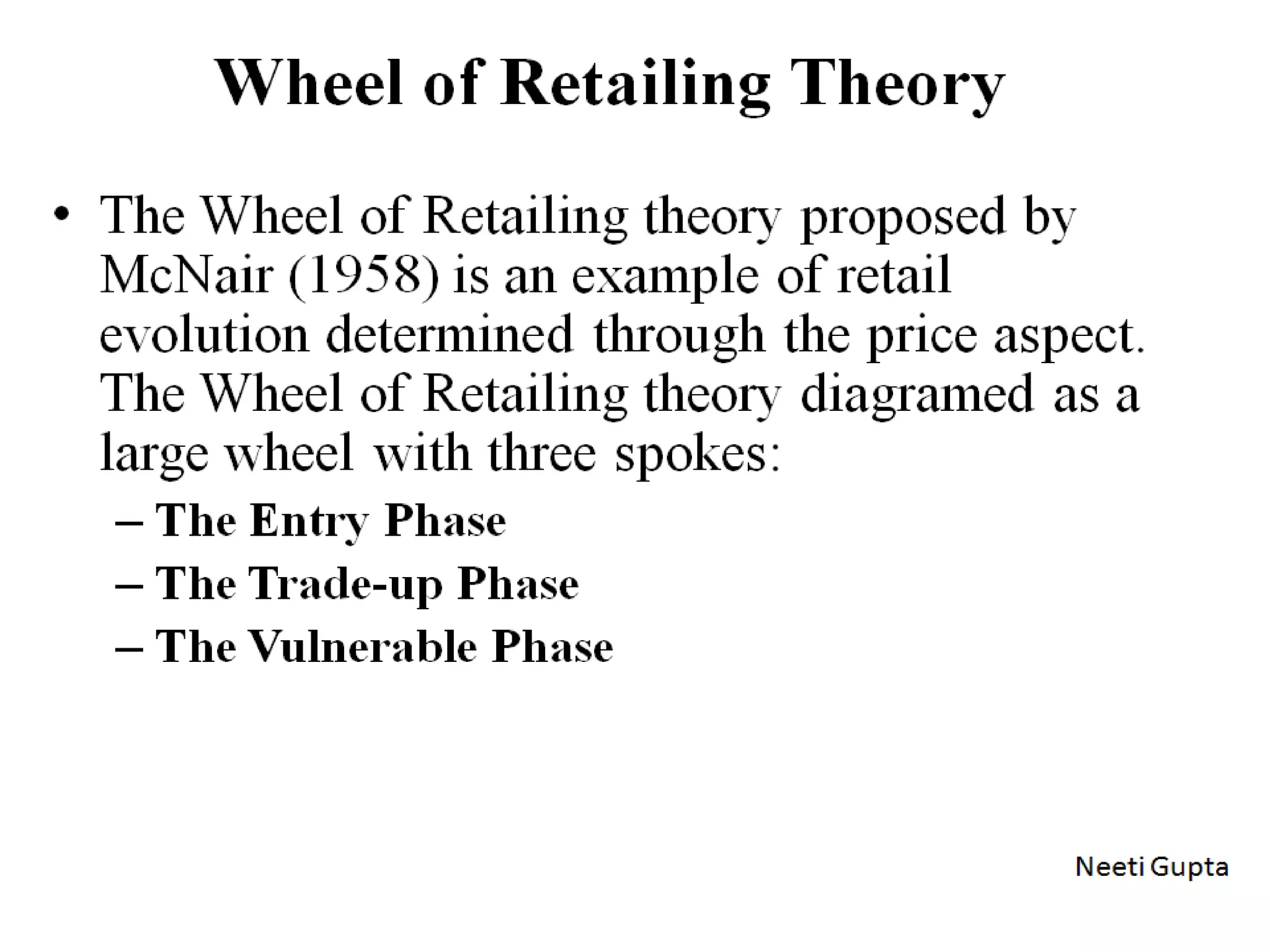Theories of Retail Evolution | PPTX