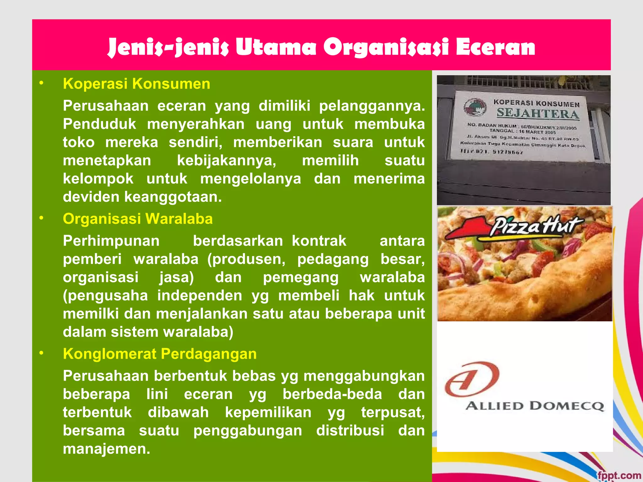 Sistem Agribisnis: Pedagang eceran (Retail) | PPT