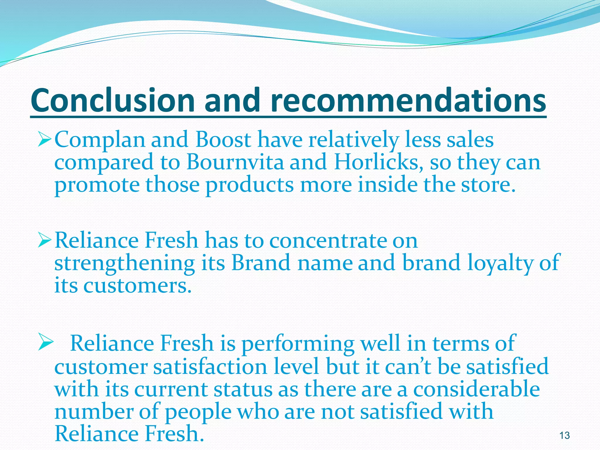 Retail analytics reliance | PPT