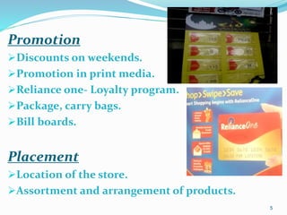 Retail analytics reliance | PPT