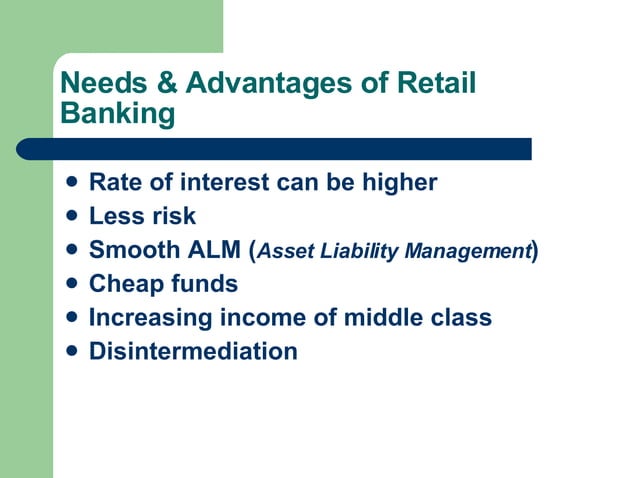 Retail Banking | PPT
