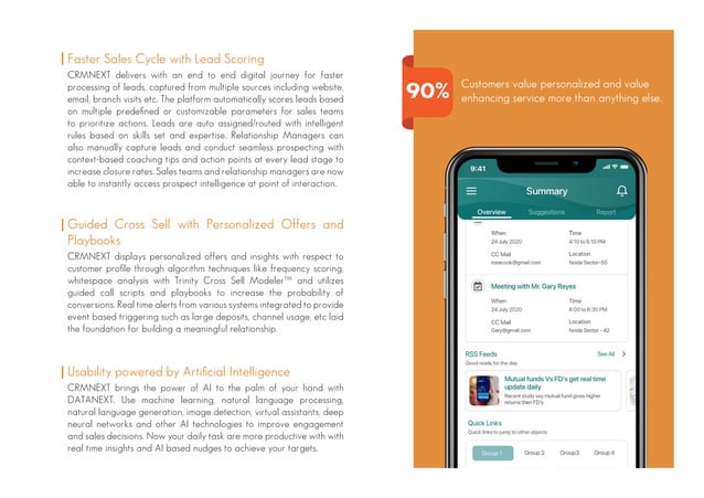 CRMNEXT Retail Banking Platform | PDF