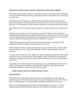 Retail banking – challenges & way forward (India) | PDF