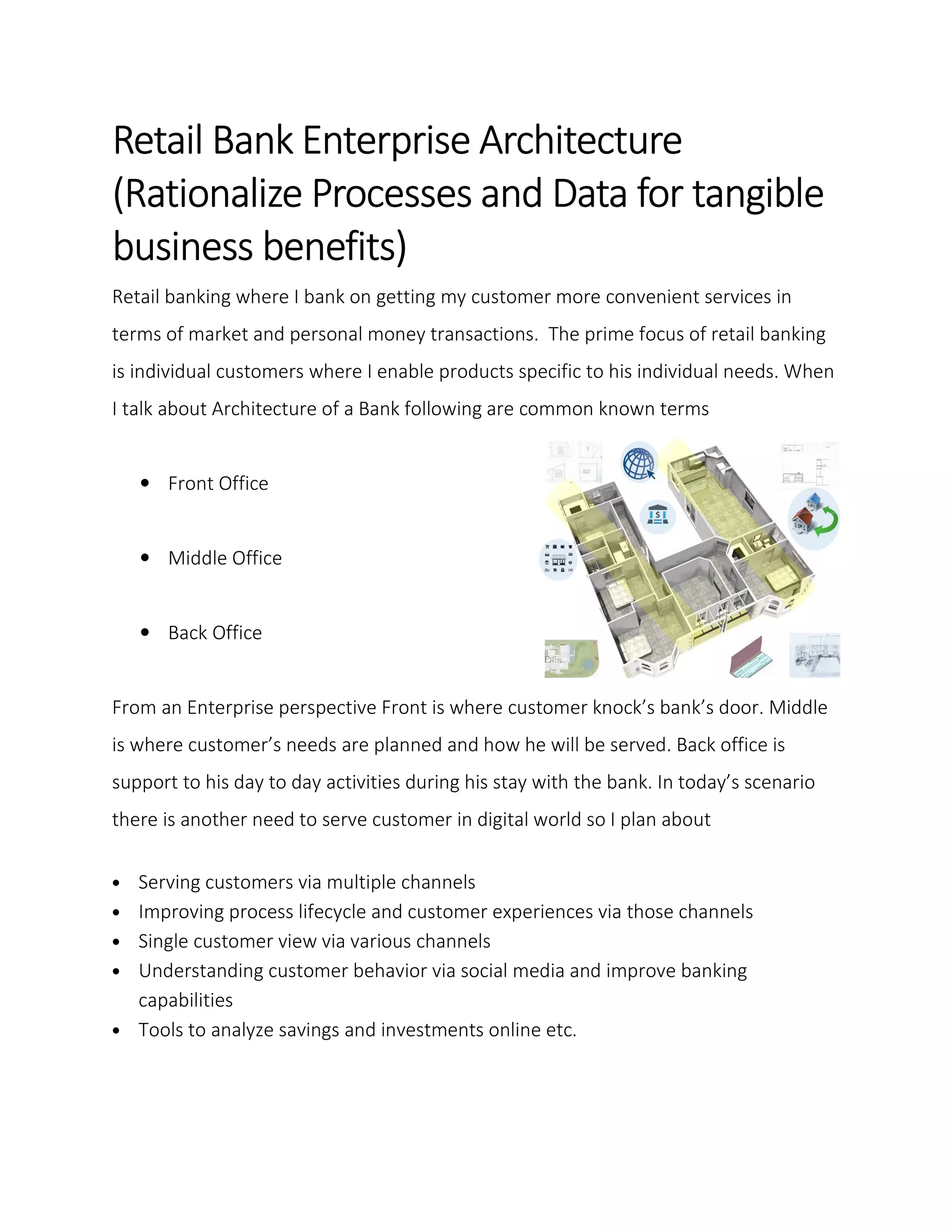 Retail banking enterprise architecture –bank’s investment in formation ...