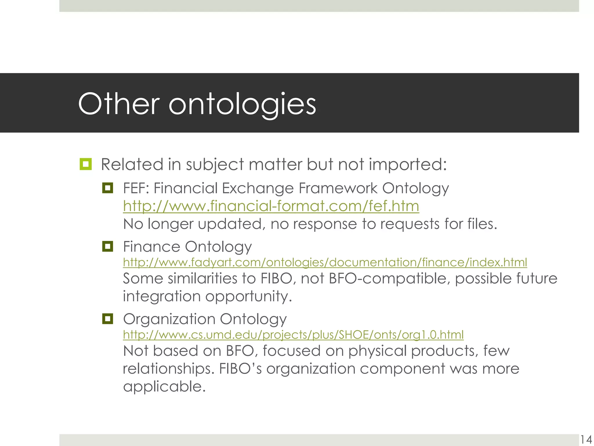 Retail Banking - an ontological example by Lauren Madar | PDF