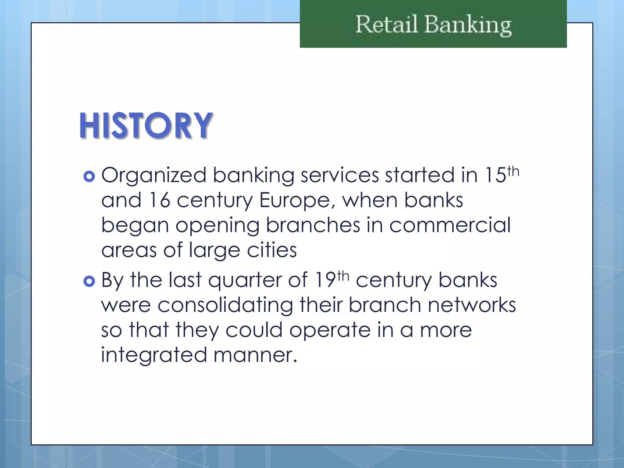 Retail banking ppt | PPTX