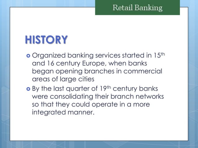 Retail banking ppt | PPTX