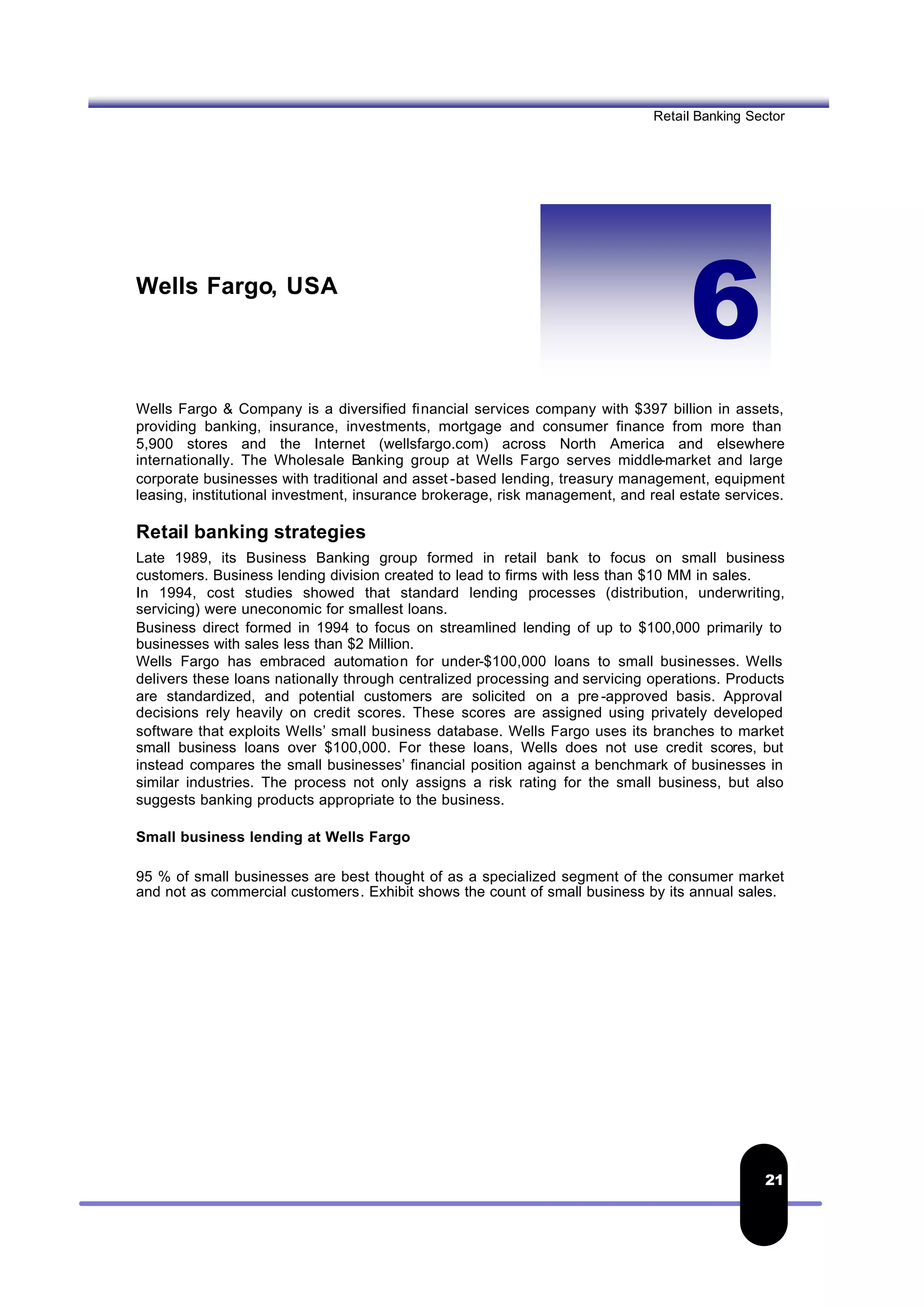 Retail Banking Strategy | PDF