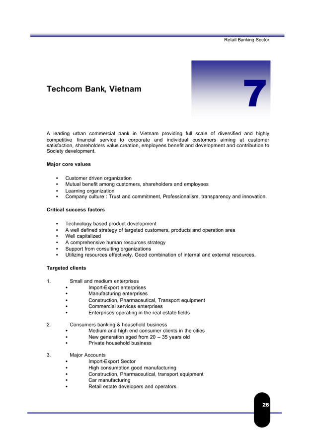 Retail Banking Strategy | PDF | Business Banking & Finance | Business