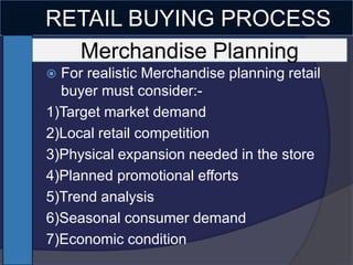 Retail Buying Process