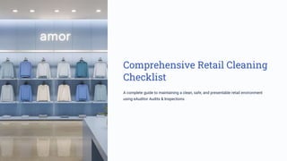 Retail Cleaning Checklist with eAuditor Audits & Inspections | PDF