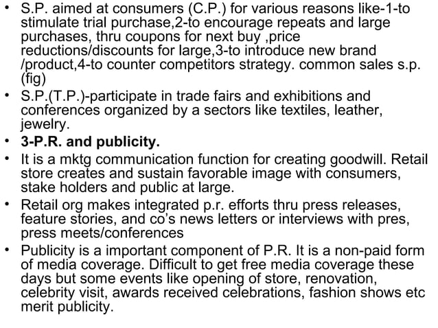 Retail communication | PPT | Retail Industry | Industries