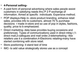 Retail communication | PPT