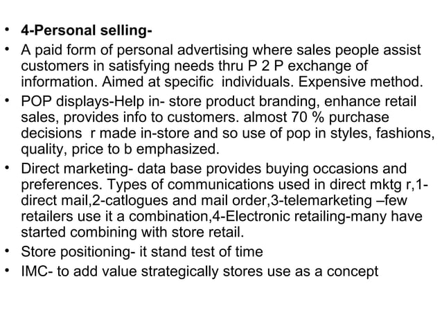 Retail communication | PPT | Retail Industry | Industries