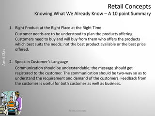 Retail concepts Part 1 | PPT