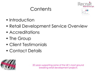 Retail Store Development Solutions | PPT