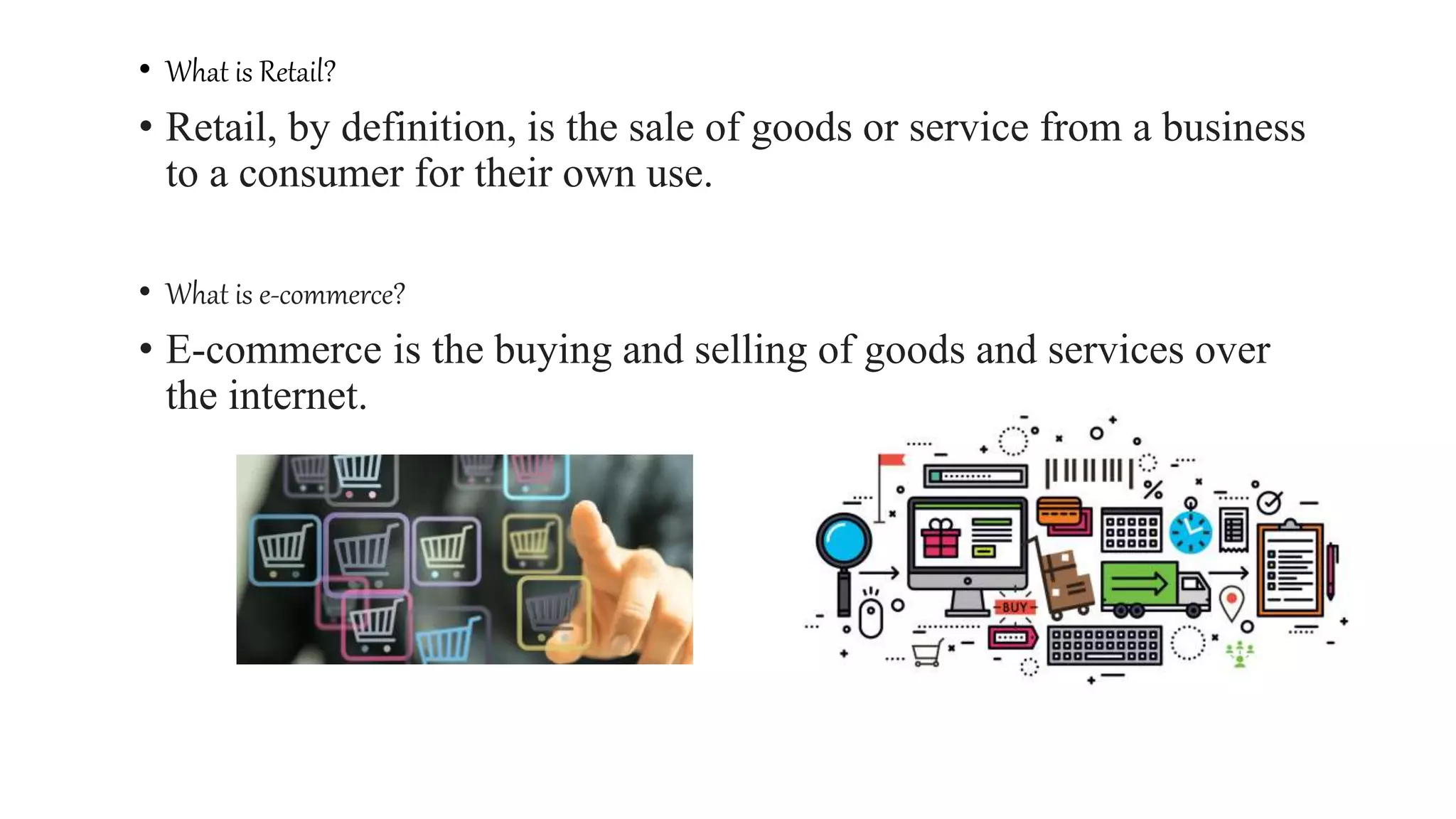 Retail e commerce project | PPTX