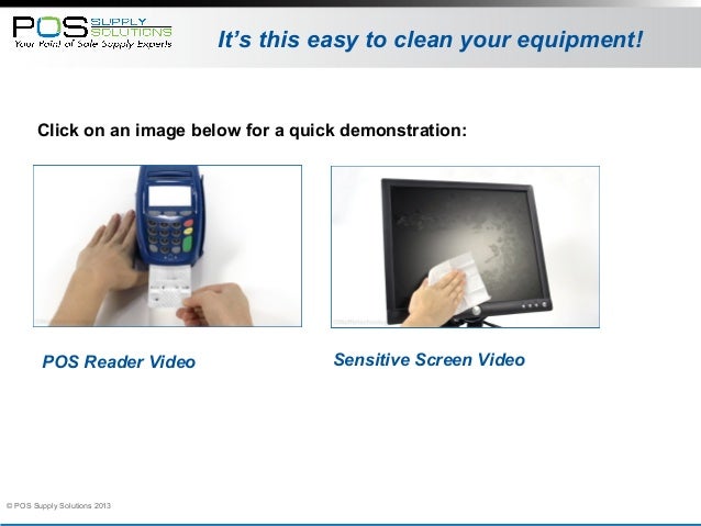 Cleaning your credit card machine