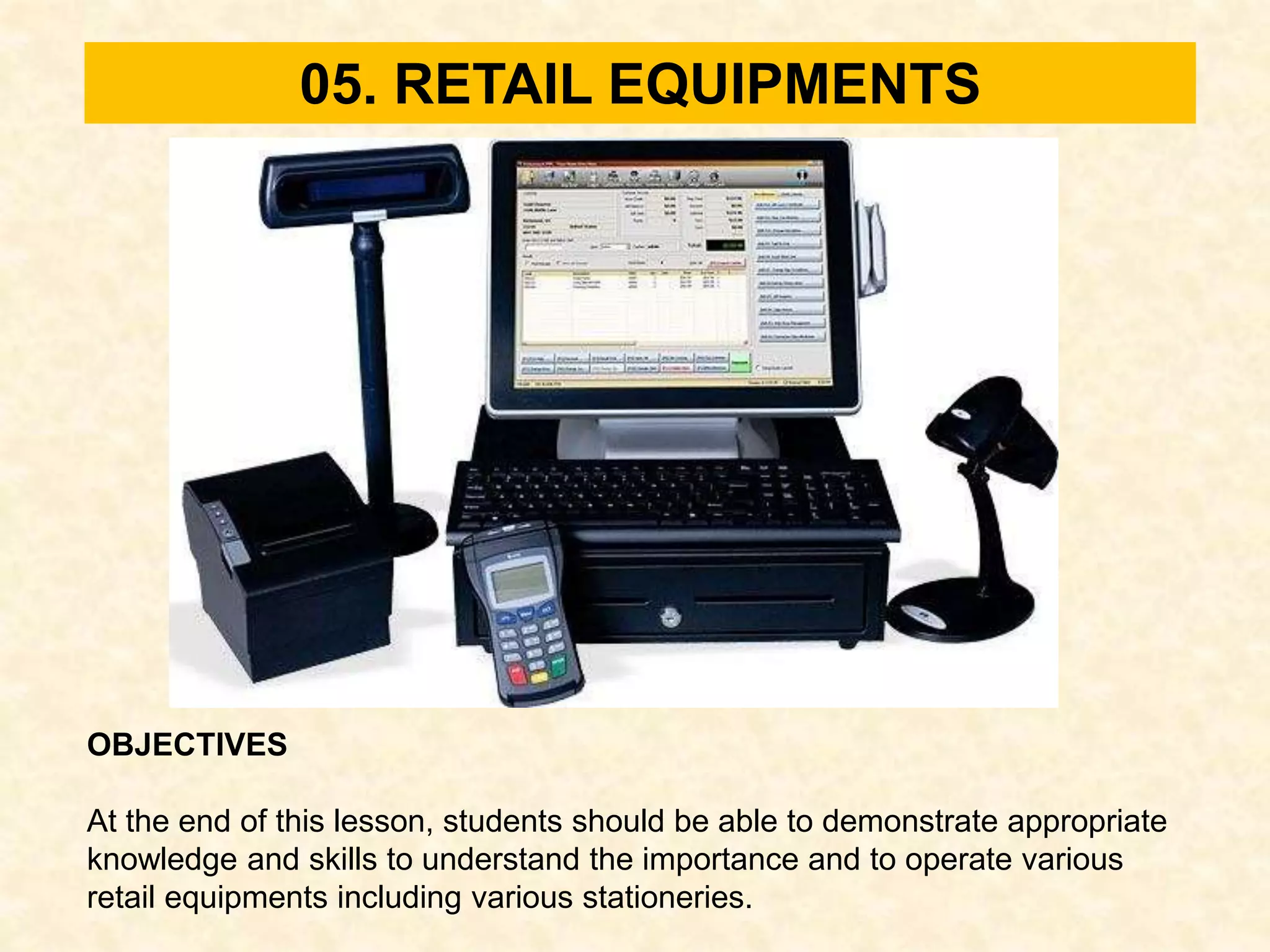 Retail equipments | PPTX