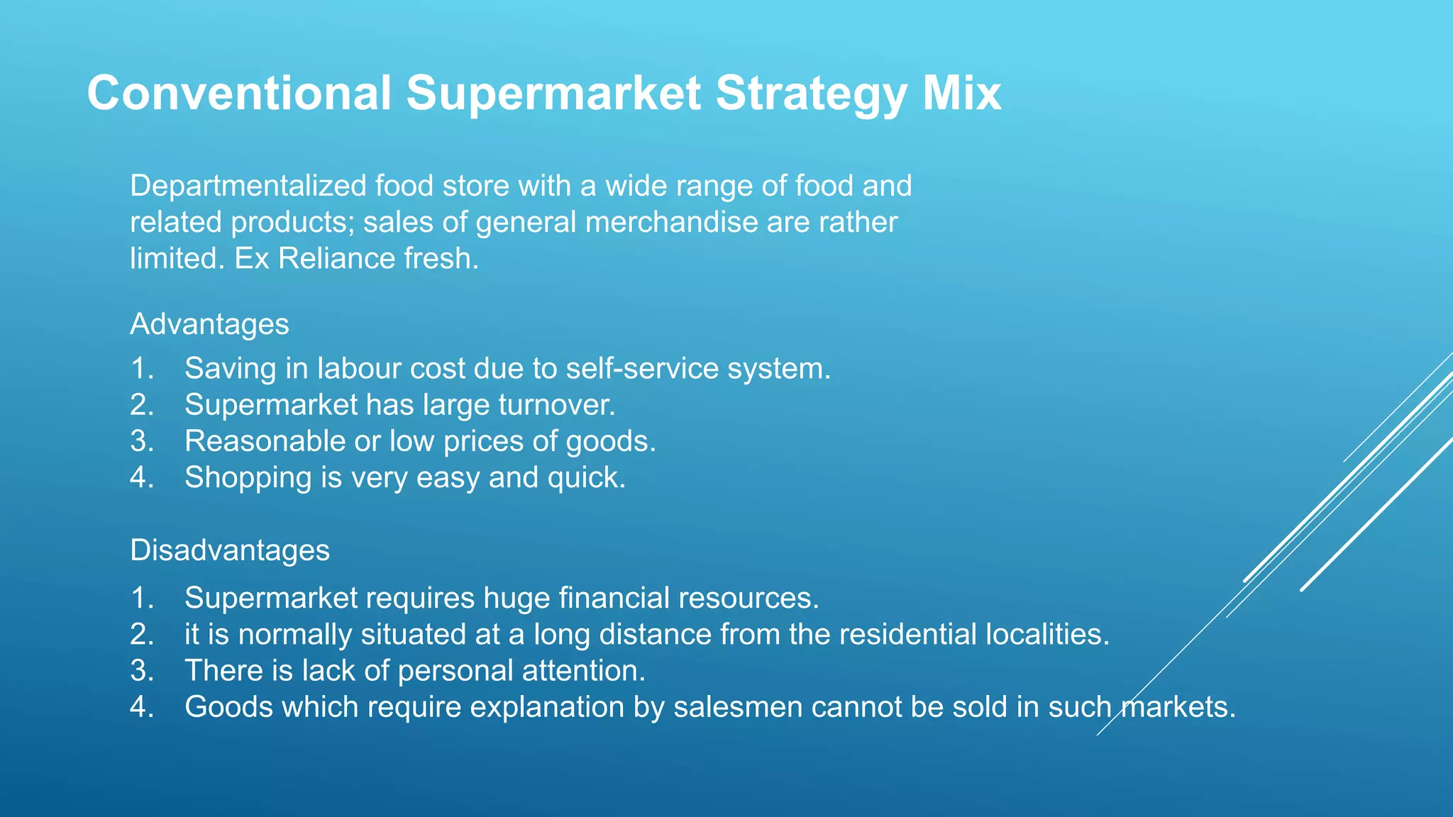 Food oriented store based retail | PPTX