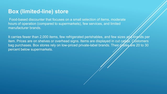 Food oriented store based retail | PPTX | Retail Industry | Industries