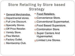 Retail formats | PPT