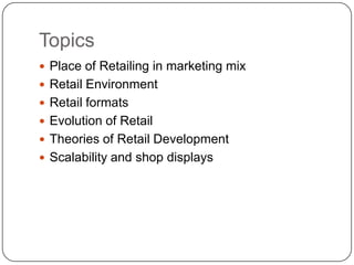Retail formats | PPTX