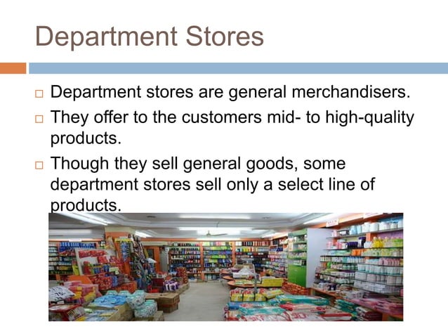 Retail formats | PPTX | Retail Industry | Industries