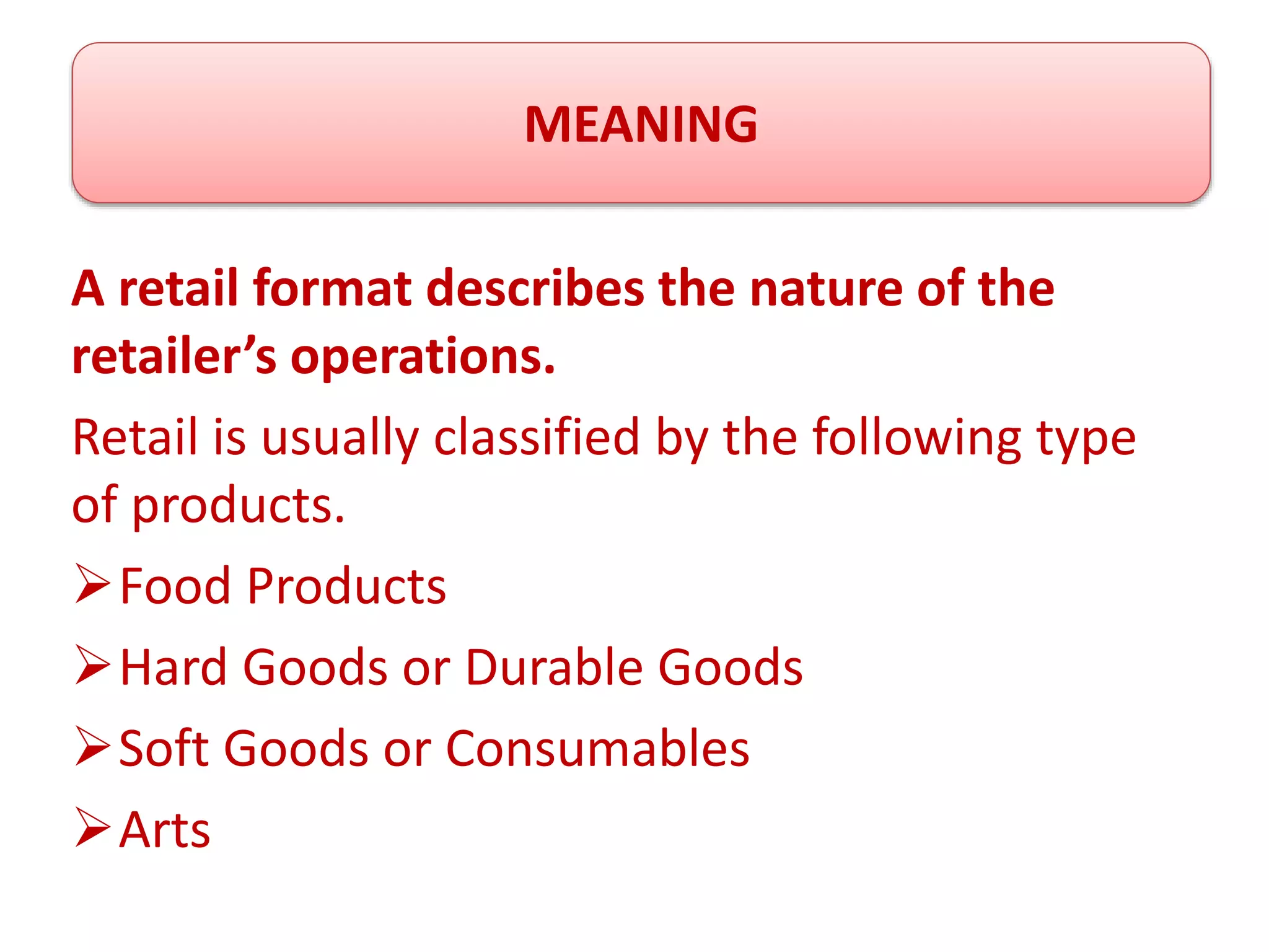 Retail Formats and Organized Retailing | PPTX | Retail Industry ...