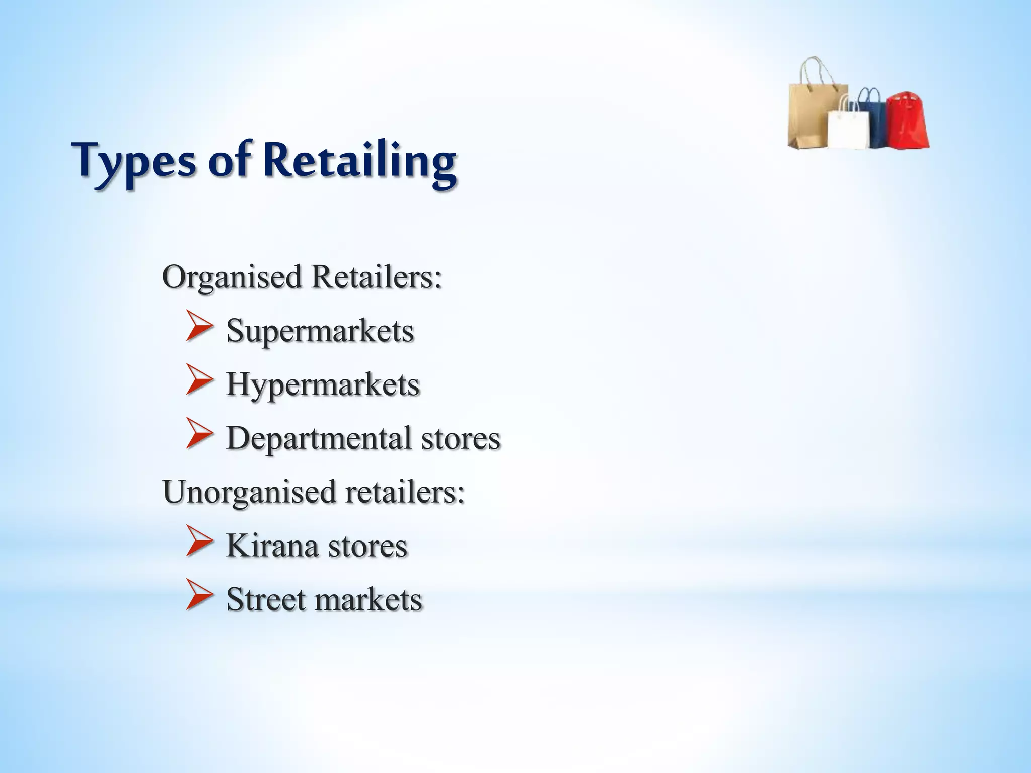 Retail industry (Global, Indian and Kerala Scenario) | PPTX