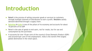 Retail industry | PPTX