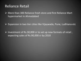 Retail Industry Analysis | PPT