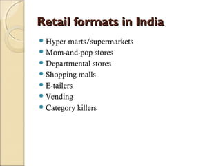 Retail industry analysis | PPT