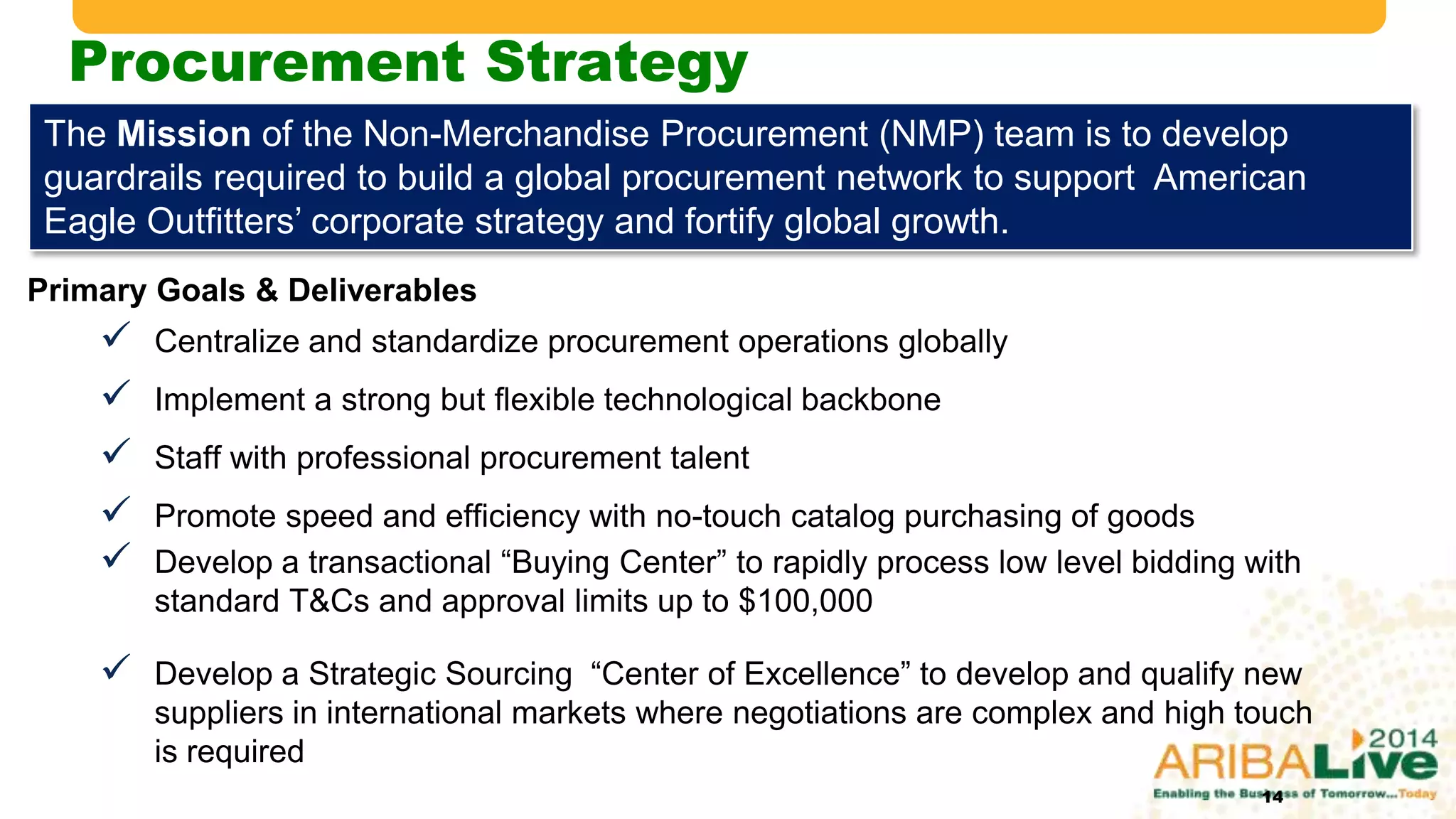 Procurement Excellence in the Retail Industry | PPTX