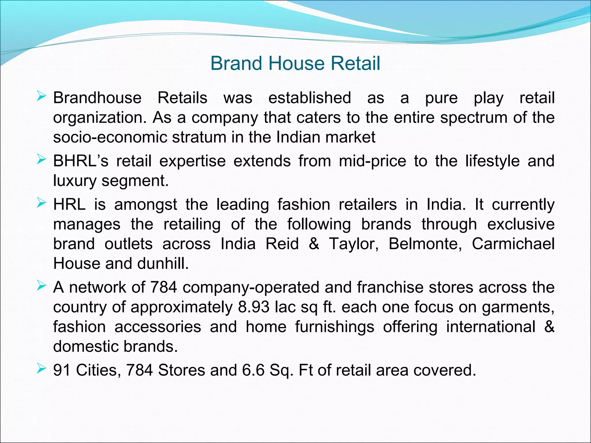 Retail industry ppt | PPT