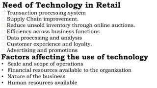 Retail information system by suman saha | PPTX