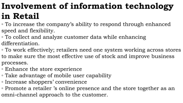 Retail information system by suman saha | PPTX | Retail Industry ...