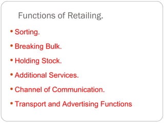 Retailing | PPT
