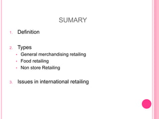 Retailing | PPT