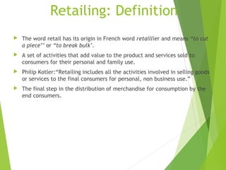 Retailing | PPT