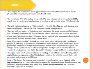 Croma- Retail Company Analysis | PDF