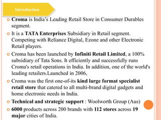 Croma- Retail Company Analysis | PDF