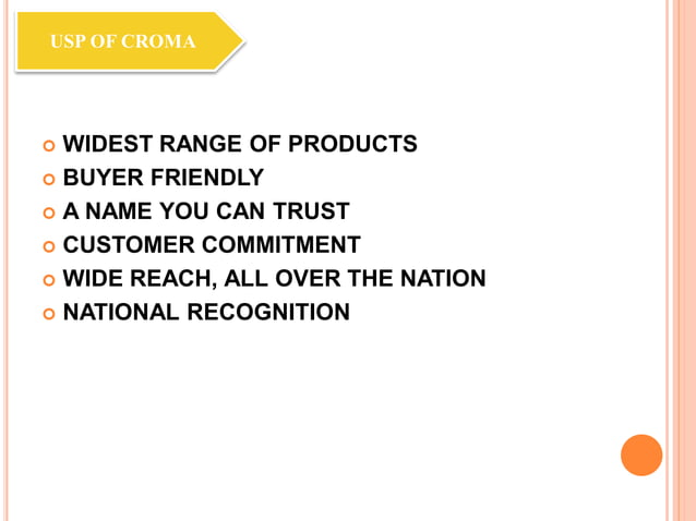 Croma- Retail Company Analysis | PDF