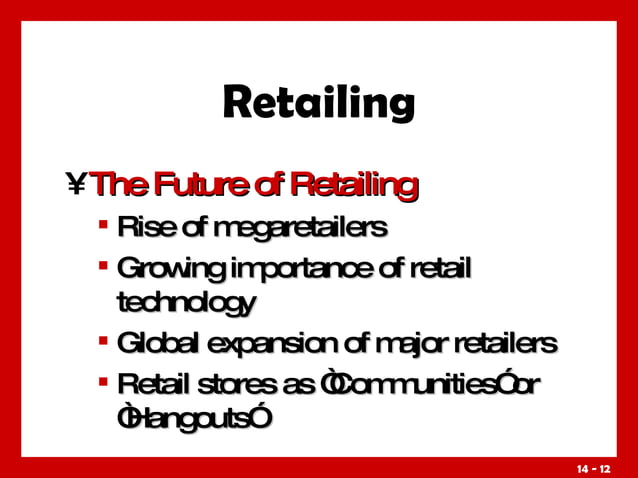 Retailing (Concept & Definition) | PPT