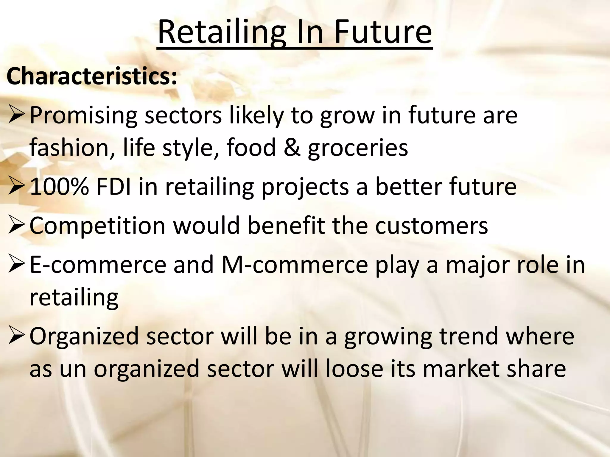 Retailing in india | PPTX