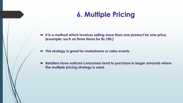 Retailing in pricing | PPTX