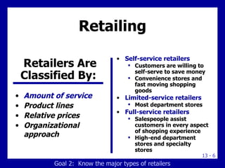 Retailing module 5 course 1 | PPT | Retail Industry | Industries