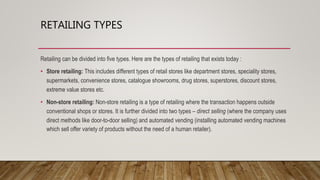 Retailing | PPTX