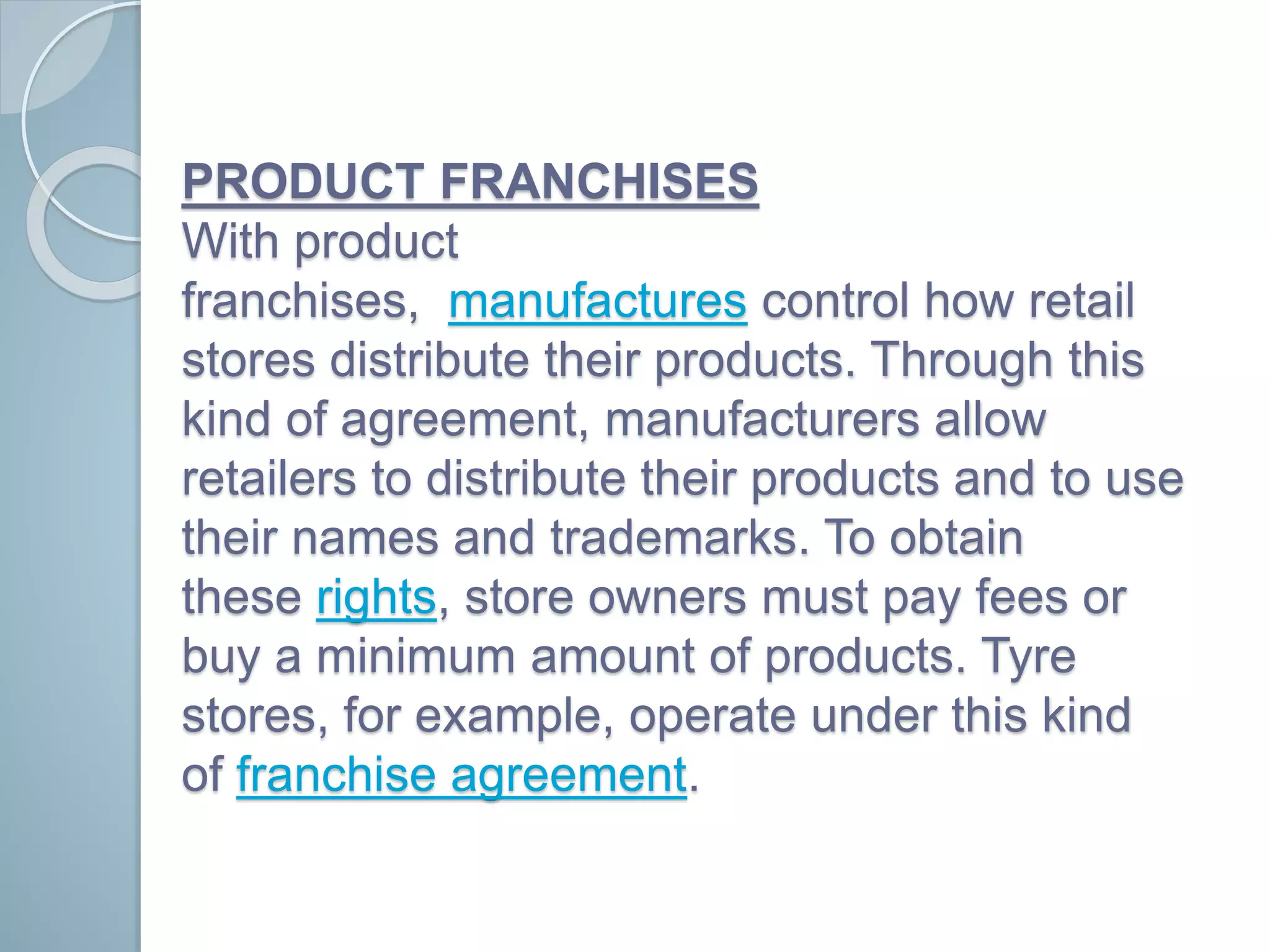 FRANCHISING & ITS TYPES | PPTX